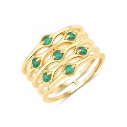 Rafaela Donata Ring aus Sterling Silber aus Smaragd in gelbgold | Gr.: 52