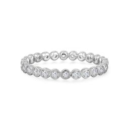 Trilani Ring aus Sterling Silber mit Zirkonia in silber | Gr.: 54