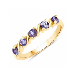 Rafaela Donata Ring aus Sterling Silber aus Tansanit in gelbgold | Gr.: 56