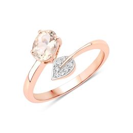 Rafaela Donata Ring aus Sterling Silber aus Morganit in ros&eacute;gold | Gr.: 54