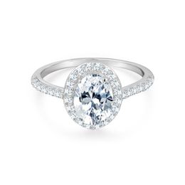 Trilani Ring aus Sterling Silber mit Zirkonia in silber | Gr.: 54