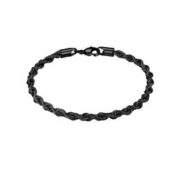 True Rebels Armband aus Edelstahl in schwarz | Gr.: 17 cm