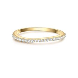 Glanzst&uuml;cke M&uuml;nchen Glanzst&uuml;cke M&uuml;nchen Ring aus Sterling Silber mit Zirkonia in gelbgold | Gr.: 50