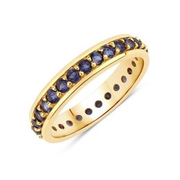 Rafaela Donata Ring Sterling Silber Iolith in gelbgold | Gr.: 60