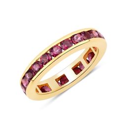 Rafaela Donata Ring aus Sterling Silber aus Rhodolith in gelbgold | Gr.: 58
