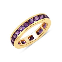 Rafaela Donata Ring aus Sterling Silber aus Amethyst in gelbgold | Gr.: 56