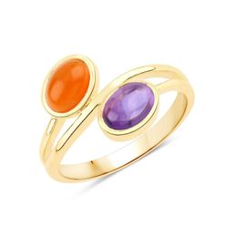 Rafaela Donata Ring Sterling Silber Amethyst in gelbgold | Gr.: 54