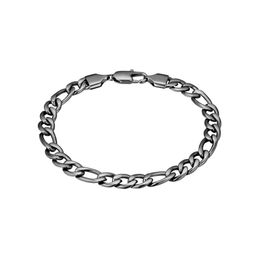 True Rebels Armband aus Edelstahl in gunmetal | Gr.: 21 cm