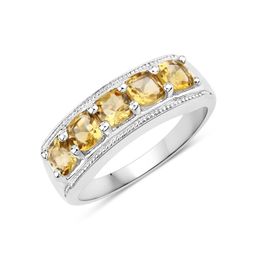 Rafaela Donata Ring aus Sterling Silber mit Citrin in silber | Gr.: 56