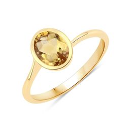 Rafaela Donata Ring aus Sterling Silber mit Citrin in gelbgold | Gr.: 56