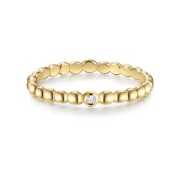 Glanzst&uuml;cke M&uuml;nchen Glanzst&uuml;cke M&uuml;nchen Ring aus Sterling Silber mit Zirkonia in gelbgold | Gr.: 54