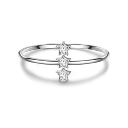 Glanzst&uuml;cke M&uuml;nchen Glanzst&uuml;cke M&uuml;nchen Ring Sterne aus Sterling Silber mit Zirkonia in silber | Gr.: 56