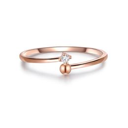 Glanzst&uuml;cke M&uuml;nchen Glanzst&uuml;cke M&uuml;nchen Ring aus Sterling Silber mit Topas in ros&eacute;gold | Gr.: 58