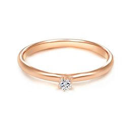 Trilani Ring aus Sterling Silber mit Zirkonia in ros&eacute;gold | Gr.: 58