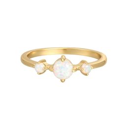 Rafaela Donata Ring aus Sterling Silber mit Opal (synth.) in gelbgold | Gr.: 56
