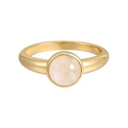 Rafaela Donata Ring aus Sterling Silber mit Mondstein in gelbgold | Gr.: 54