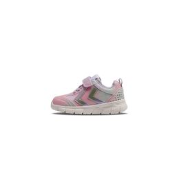 Hummel Elastische Schn&uuml;rsenkel Sneaker Crosslite Glitter Kinder in MULTI COLOR PINK | Gr.: 27