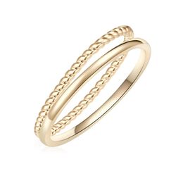 Lulu & Jane Lulu & Jane Ring aus Messing in gelbgold | Gr.: 54