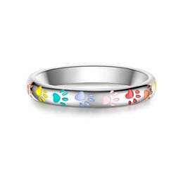 Rafaela Donata Ring Pfoten aus Sterling Silber in silber | Gr.: 58