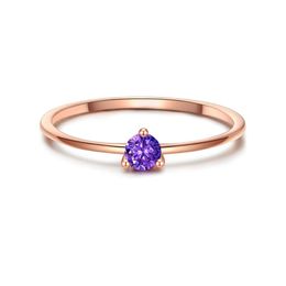Glanzst&uuml;cke M&uuml;nchen Glanzst&uuml;cke M&uuml;nchen Ring aus Sterling Silber mit Zirkonia in ros&eacute;gold | Gr.: 50