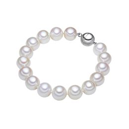 Lulu & Jane Lulu & Jane Perlen-Armband aus Sterling Silber mit S&uuml;&szlig;wasser-Zuchtperle in wei&szlig; | Gr.: 23 cm