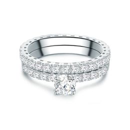Trilani Ring aus Sterling Silber mit Zirkonia in silber | Gr.: 60