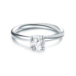 Trilani Ring aus Sterling Silber mit Zirkonia in silber | Gr.: 50