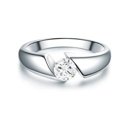 Trilani Ring aus Sterling Silber mit Zirkonia in silber | Gr.: 60