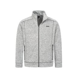 DEPROC Active Strickfleecejacke KIRKVALE X in Grau | Gr.: XXXL