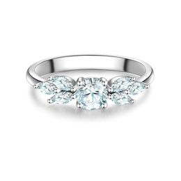 Trilani Ring aus Sterling Silber mit Zirkonia in silber | Gr.: 50