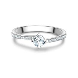 Trilani Ring aus Sterling Silber mit Zirkonia in silber | Gr.: 60
