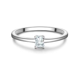Trilani Ring aus Sterling Silber mit Zirkonia in silber | Gr.: 50