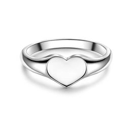 Glanzst&uuml;cke M&uuml;nchen Glanzst&uuml;cke M&uuml;nchen Ring Herz aus Sterling Silber in silber | Gr.: 52