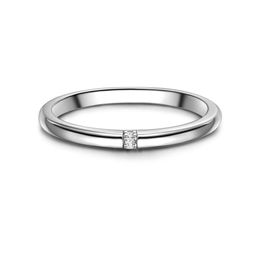 Glanzst&uuml;cke M&uuml;nchen Glanzst&uuml;cke M&uuml;nchen Ring aus Sterling Silber mit Zirkonia in silber | Gr.: 54
