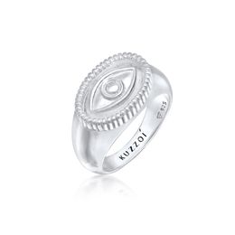 Kuzzoi Ring 925 Sterling Silber Evil Eye, Siegelring in Silber | Gr.: 66