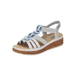 Rieker Sandalen in Silber/Blau | Gr.: 42