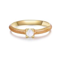 Glanzst&uuml;cke M&uuml;nchen Glanzst&uuml;cke M&uuml;nchen Ring aus Sterling Silber mit Mondstein in gelbgold | Gr.: 48