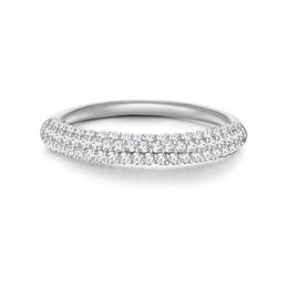 Glanzst&uuml;cke M&uuml;nchen Glanzst&uuml;cke M&uuml;nchen Ring aus Sterling Silber mit Zirkonia in silber | Gr.: 60