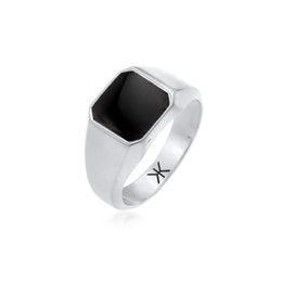 Kuzzoi Ring 925 Sterling Silber Siegelring in Silber | Gr.: 58