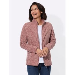 WITT WEIDEN Fleece-Jacke in hortensie-rosenholz-bedruckt | Gr.: 40