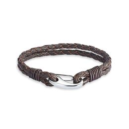 Rafaela Donata Leder-Armband aus Echtleder in braun | Gr.: 19 cm