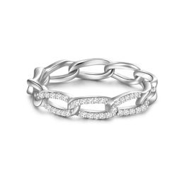 Glanzst&uuml;cke M&uuml;nchen Glanzst&uuml;cke M&uuml;nchen Ring aus Sterling Silber mit Zirkonia in silber | Gr.: 60