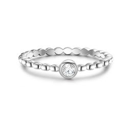 Glanzst&uuml;cke M&uuml;nchen Glanzst&uuml;cke M&uuml;nchen Ring aus Sterling Silber mit Zirkonia in silber | Gr.: 58