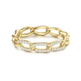 Glanzst&uuml;cke M&uuml;nchen Glanzst&uuml;cke M&uuml;nchen Ring aus Sterling Silber mit Zirkonia in gelbgold | Gr.: 60