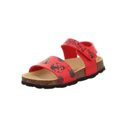 Superfit Tieffu&szlig;bett Sandale FUSSBETTPANTOFFEL in Rot/Schwarz | Gr.: 32