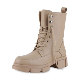 VAN HILL Schn&uuml;rstiefeletten Olivia in Tan | Gr.: 39