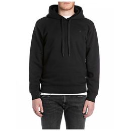 Replay Sweatshirt BRUSHED FLEECE in Schwarz | Gr.: S