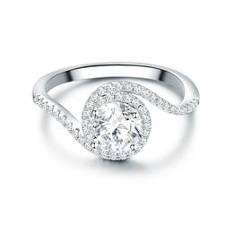 Trilani Ring aus Sterling Silber mit Zirkonia in silber | Gr.: 60