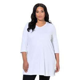 Ulla Popken Longshirt in schneewei&szlig; | Gr.: 46-48