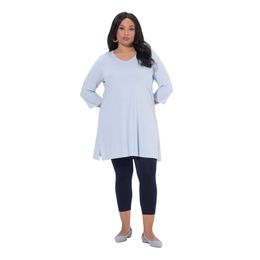 Ulla Popken Longshirt in glasblau | Gr.: 58-60